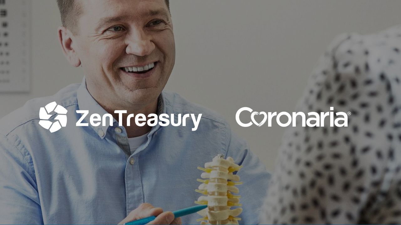 Coronaria selects ZenTreasury